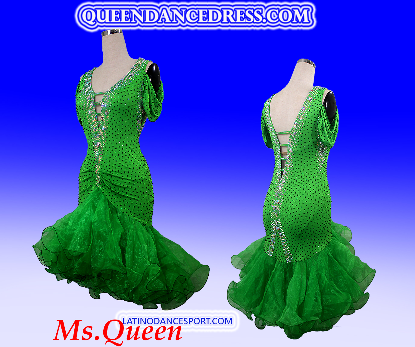 Latin Ballroom Classic Queen Dance Tailored Dress L214