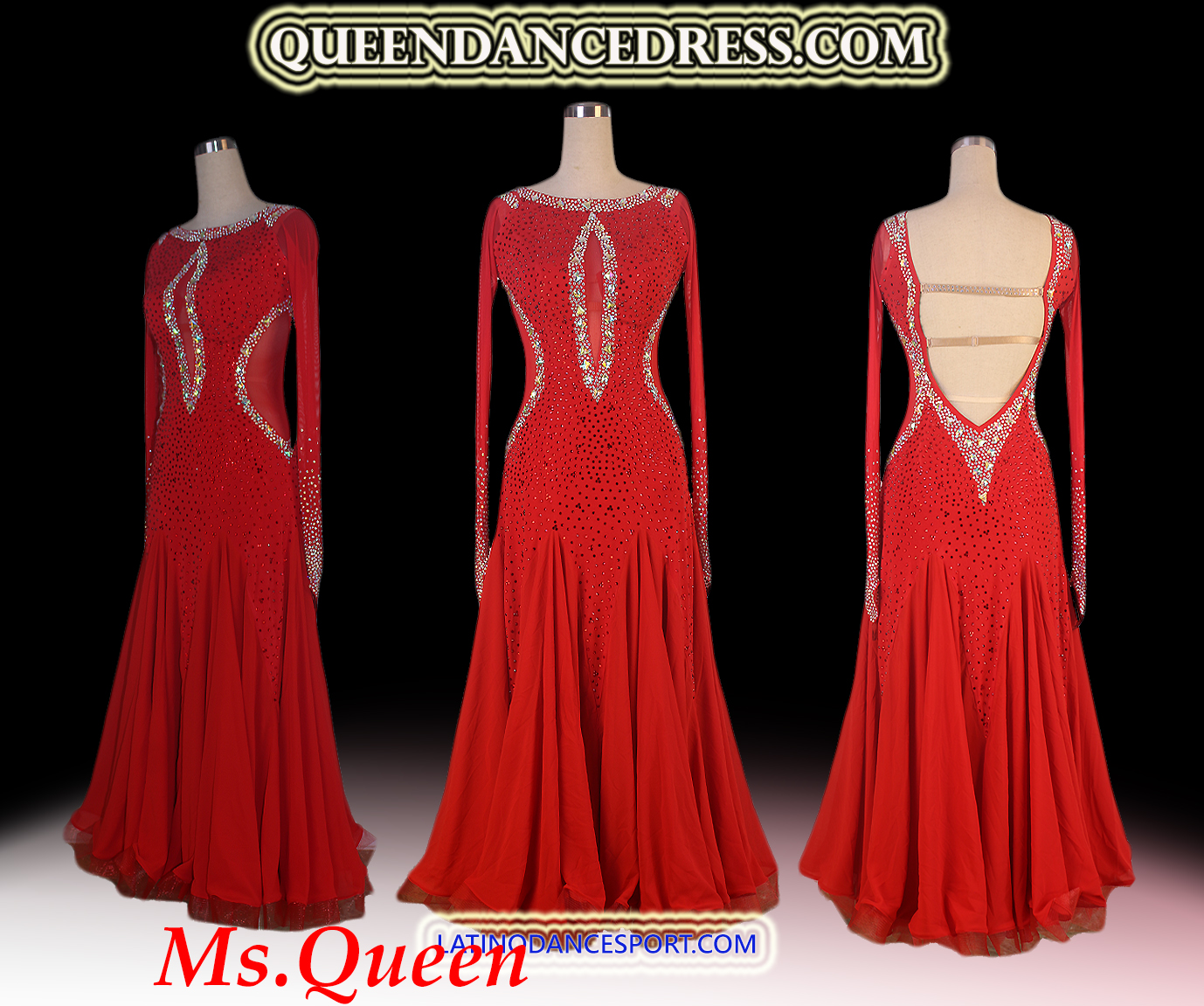Smooth/Standard Ballroom Queen Dance Tailored Dress S228