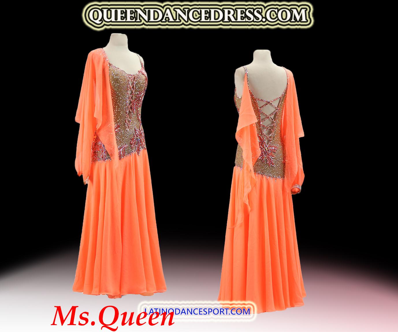 Smooth/Standard Ballroom Queen Dance Tailored Dress S232