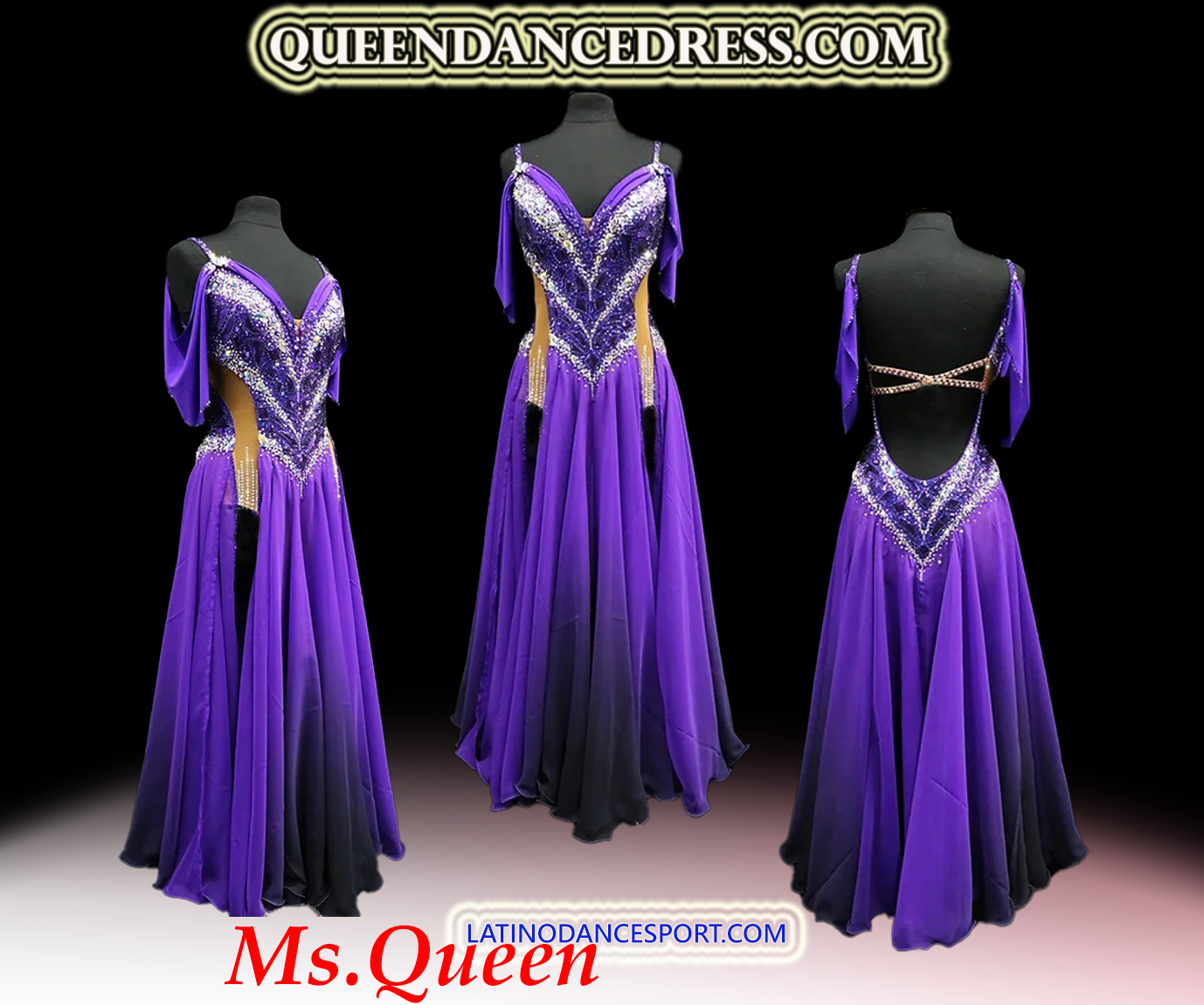 Smooth/Standard Ballroom Queen Dance Tailored Dress S237
