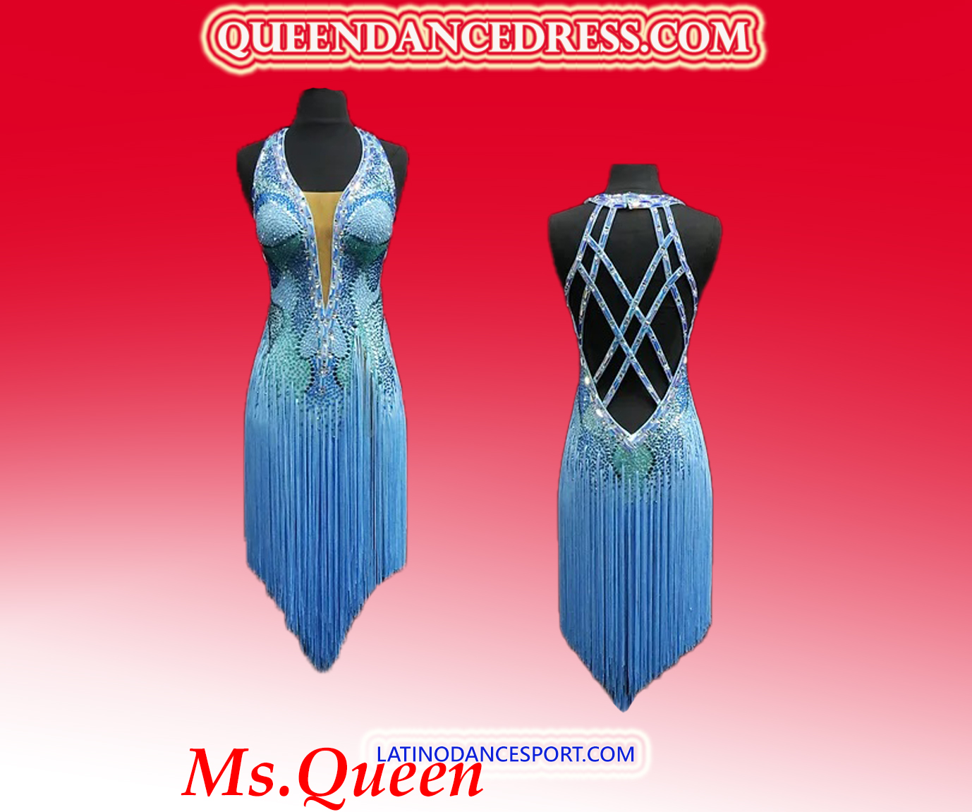 Latin Ballroom Classic Queen Dance Tailored Dress L336