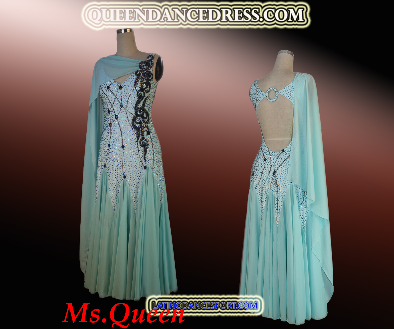 Smooth/Standard Ballroom Queen Dance Tailored Dress S247