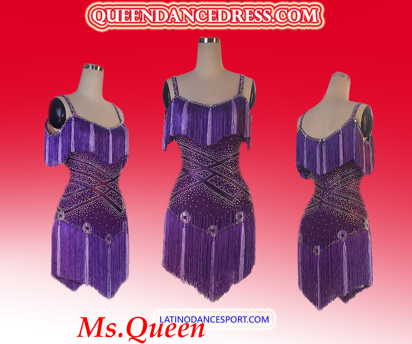 Latin Ballroom Classic Queen Dance Tailored Dress L348